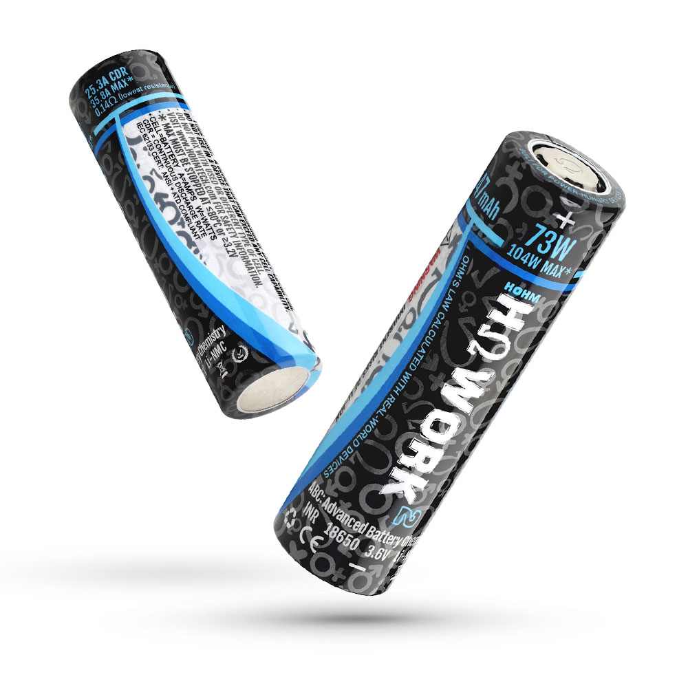 Buy rechargeable HOHM WORK 18650 BATTERY - NZVAPOR Vape Shop